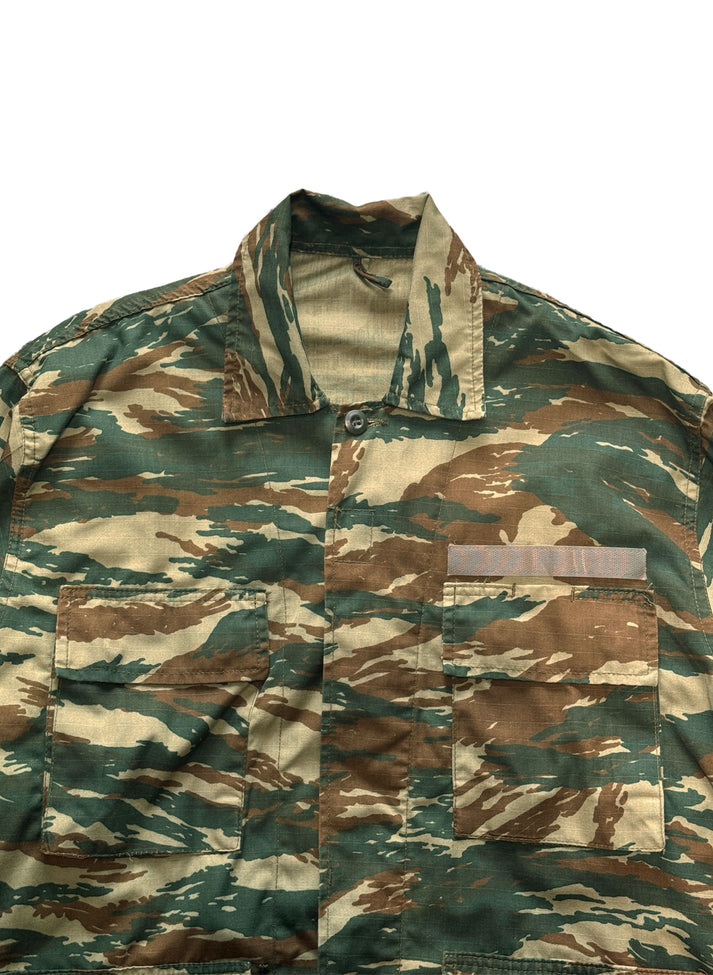 (SUP-281) GREECE MILITARY LIZARD CAMO FIELD JACKET – WOODBLOCK